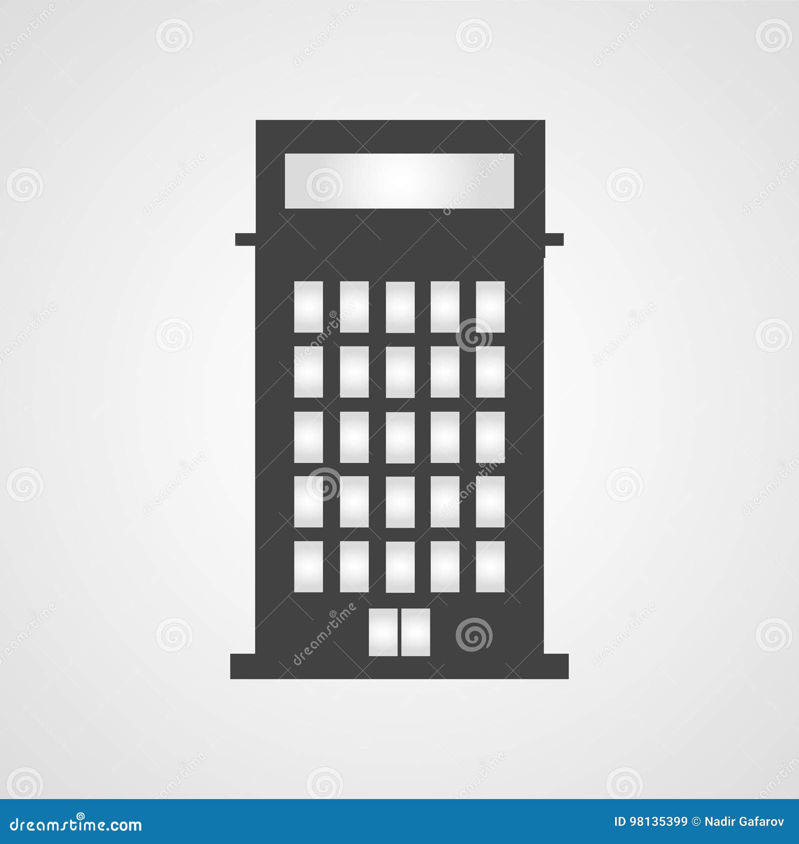 Sky scrapper Building icon stock illustration. Illustration of abstract ...