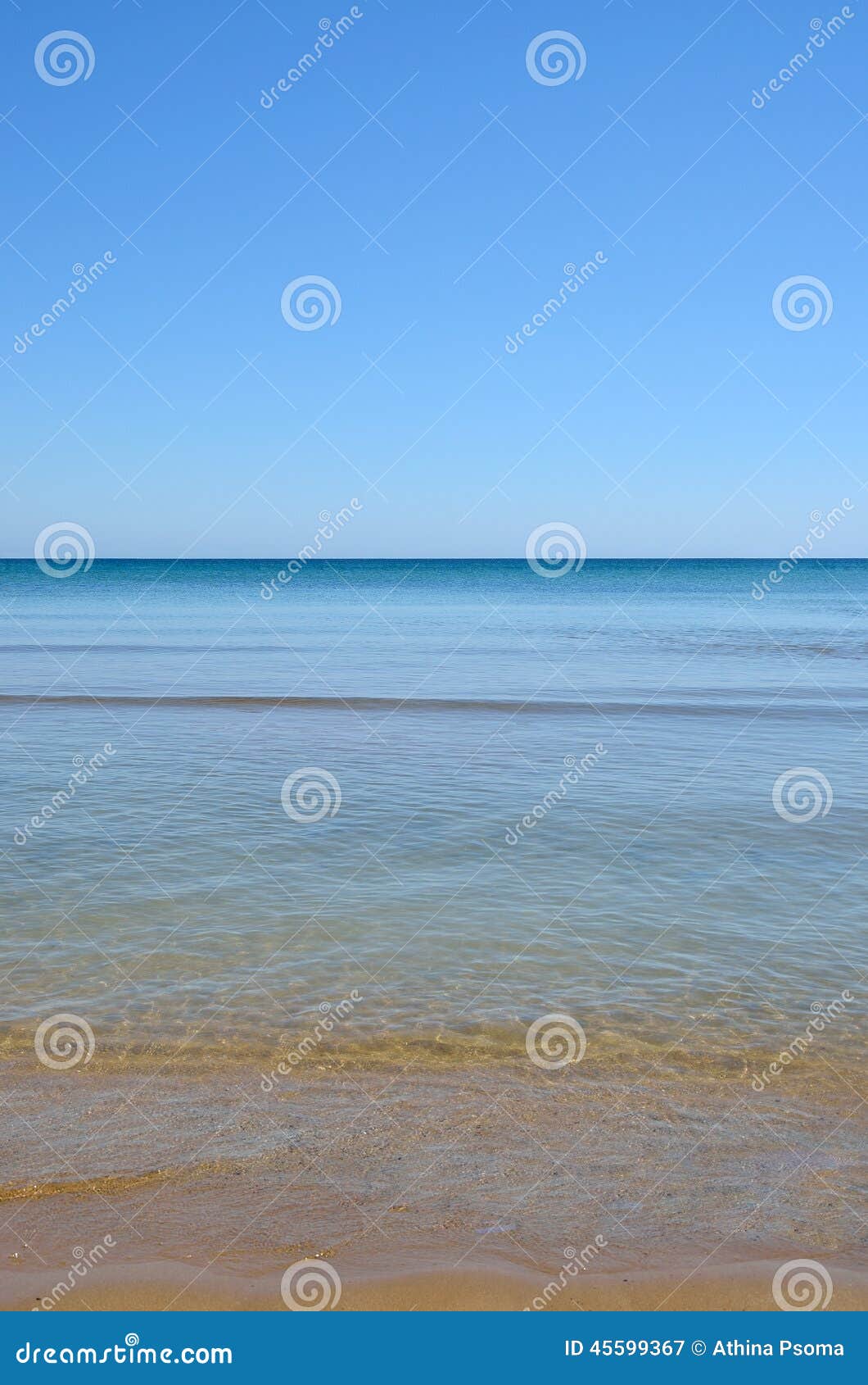 Sky, sea and red sand stock image. Image of coast, ocean - 45599367