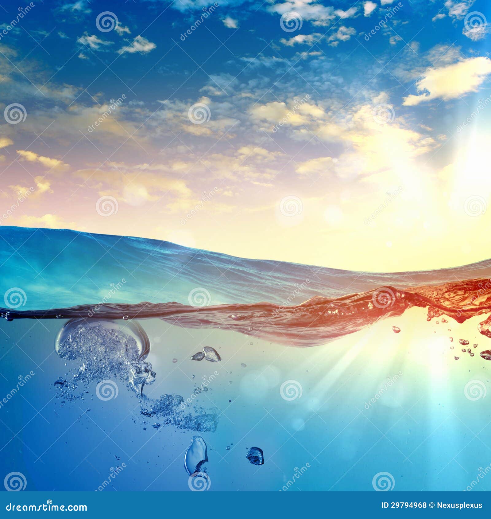 Sea wave with bubbles stock photo. Image of liquid, cleanse - 29794968