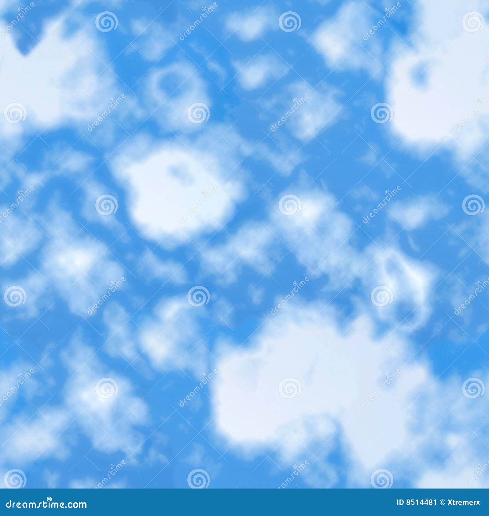 Sky seamless pattern. stock illustration. Illustration of peace - 8514481