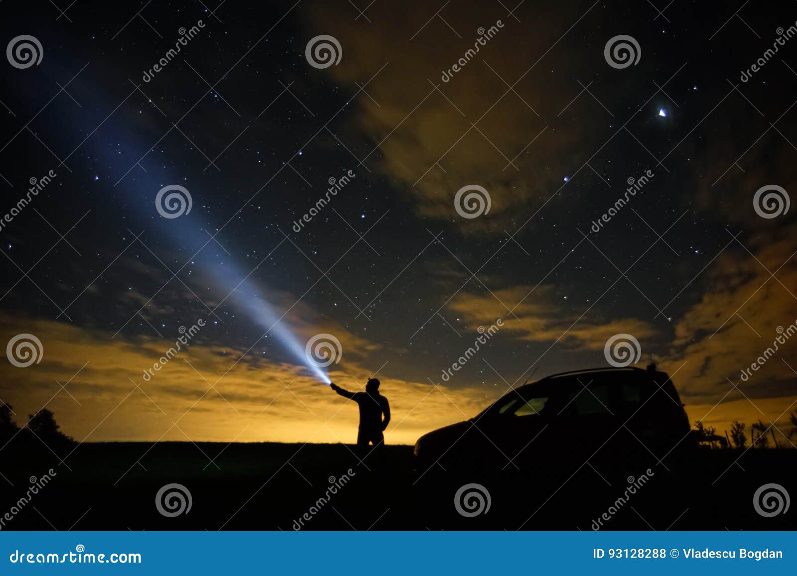 Sky searching at night stock photo. Image of pointing - 93128288