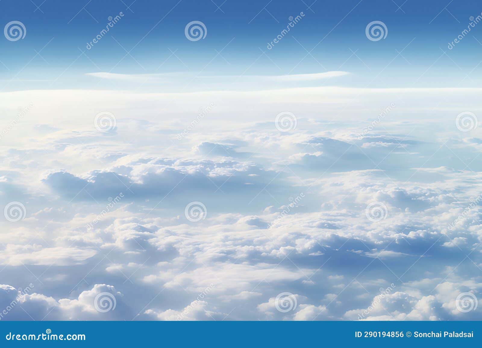 Sky, Shot from the Perspective of an Airplane Cabin Stock Photo - Image ...
