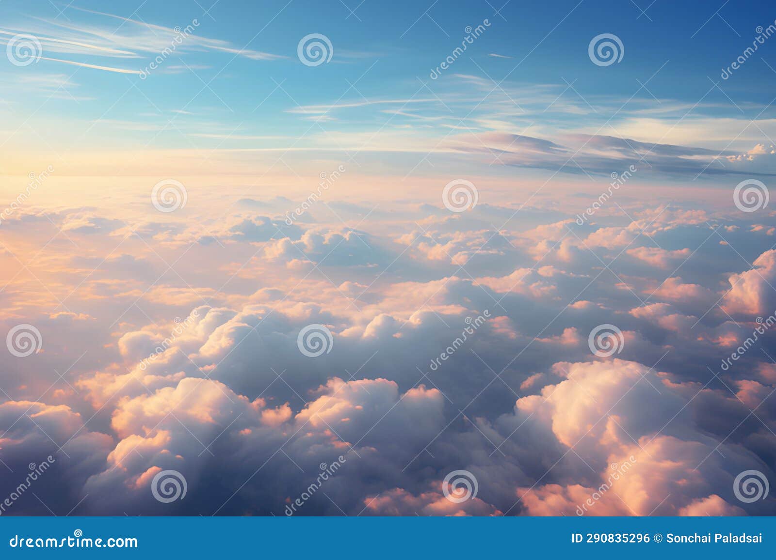 Sky, Shot from the Perspective of an Airplane Cabin Stock Photo - Image ...