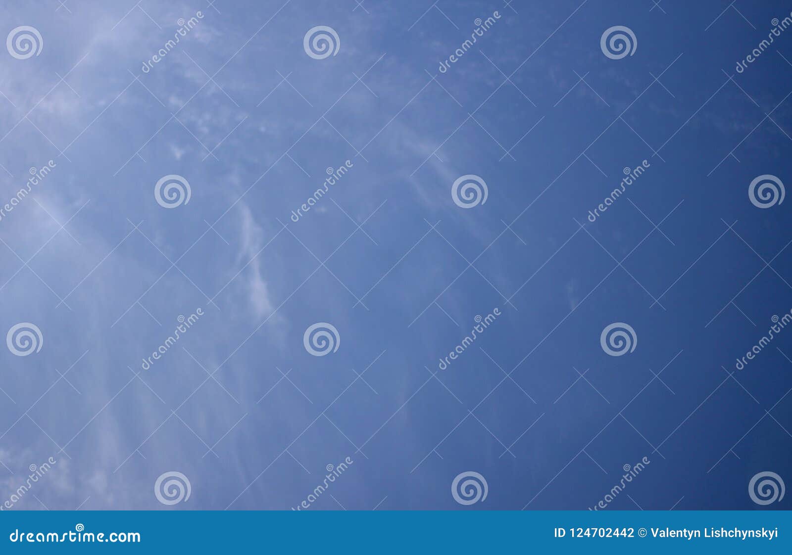 Sky Simple and Beautiful with Small Clouds Simple Background Stock ...