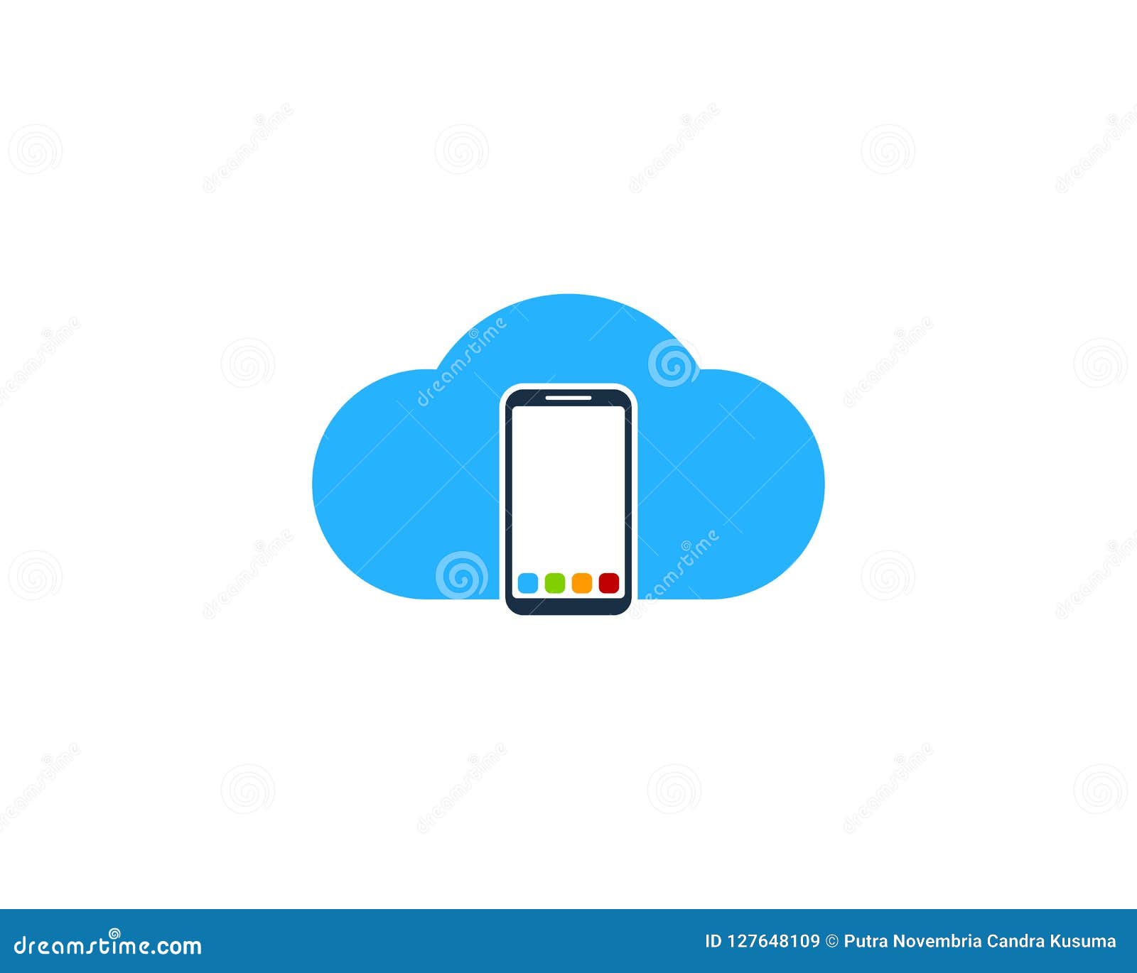 Sky Smartphone Logo Icon Design Stock Vector - Illustration of cloud ...