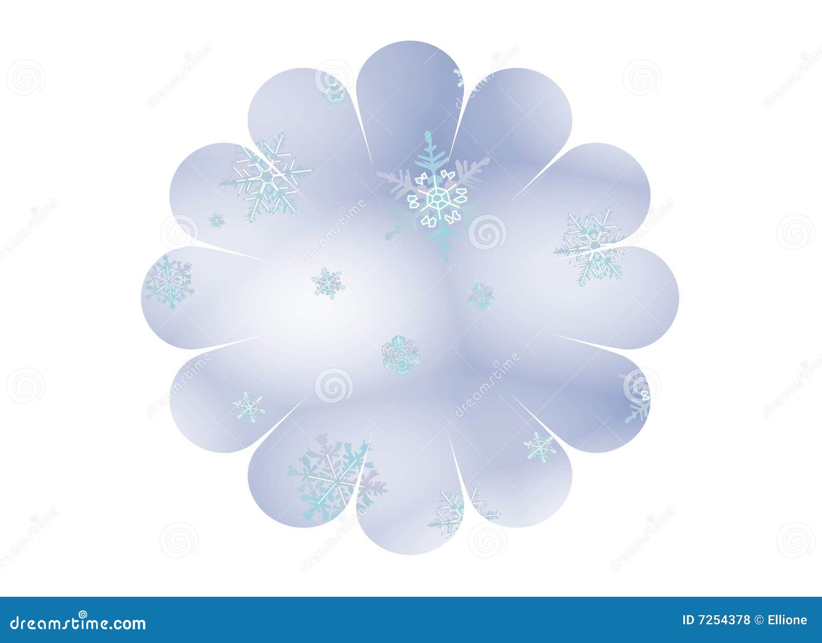 Sky snow flakes, flower stock illustration. Illustration of paper - 7254378