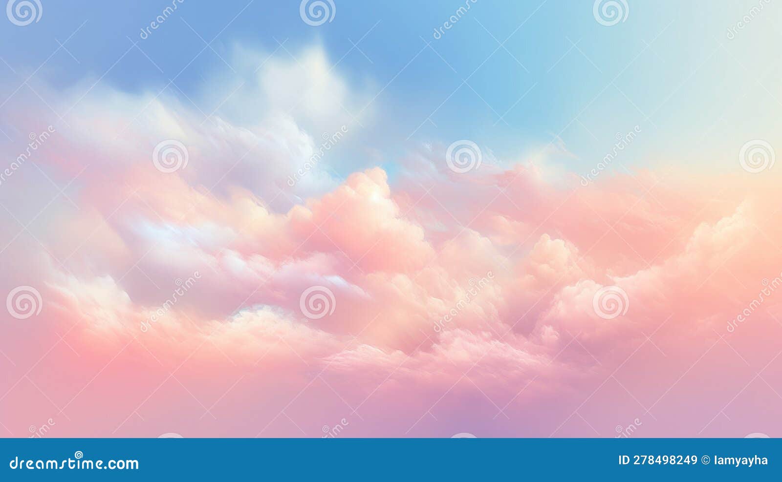Sky Soft Light 3d Rendering of Gradient Pastel Background Abstract ...