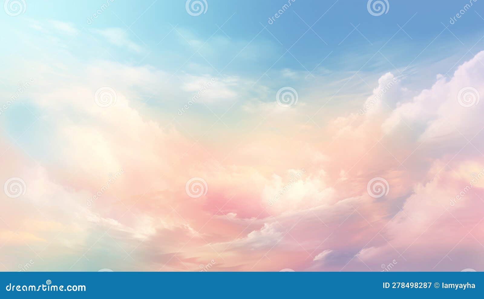 Sky Soft Light 3d Rendering Illustration of Gradient Pastel Background ...