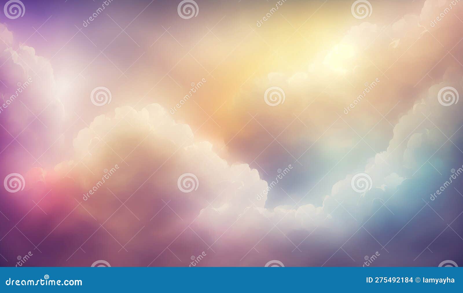 Sky Soft Light 3d Rendering of Gradient Pastel Background Abstract ...