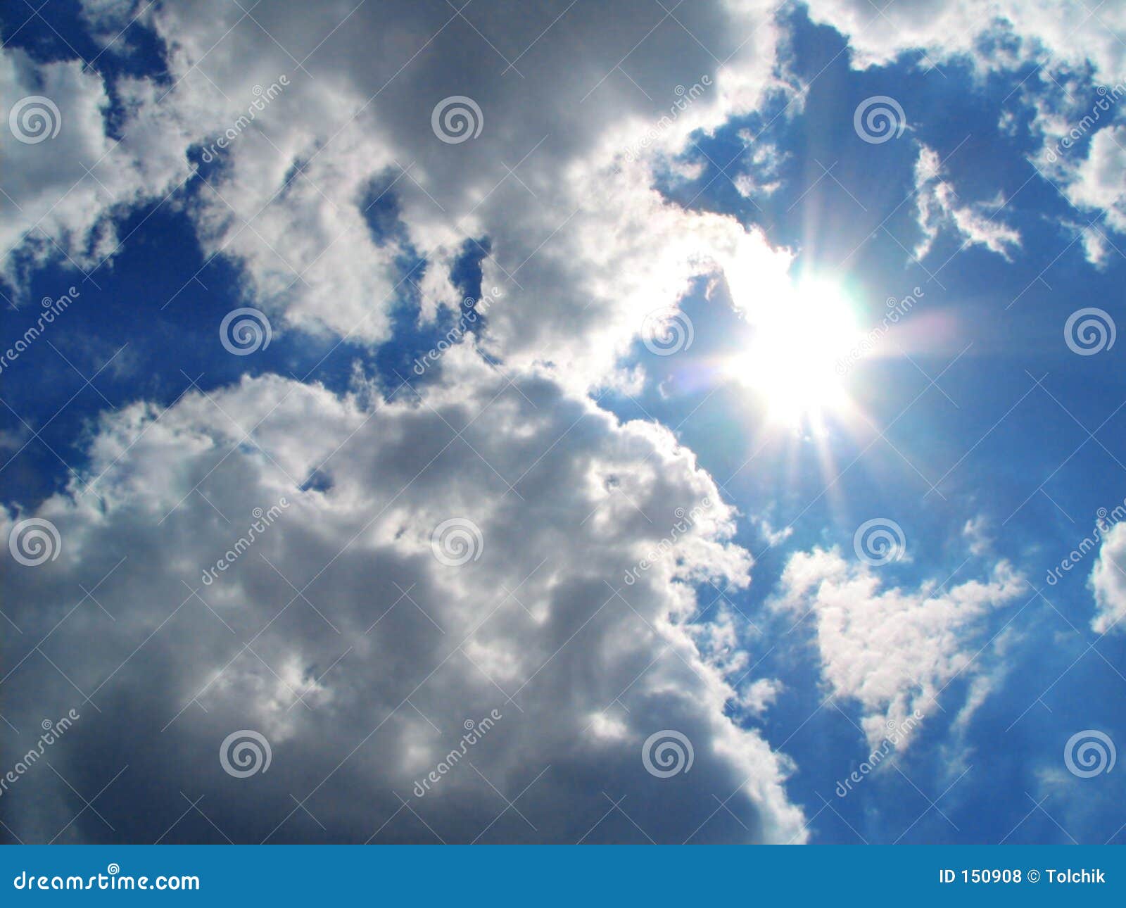 Sky-sun-clouds stock photo. Image of beams, wallpapers - 150908