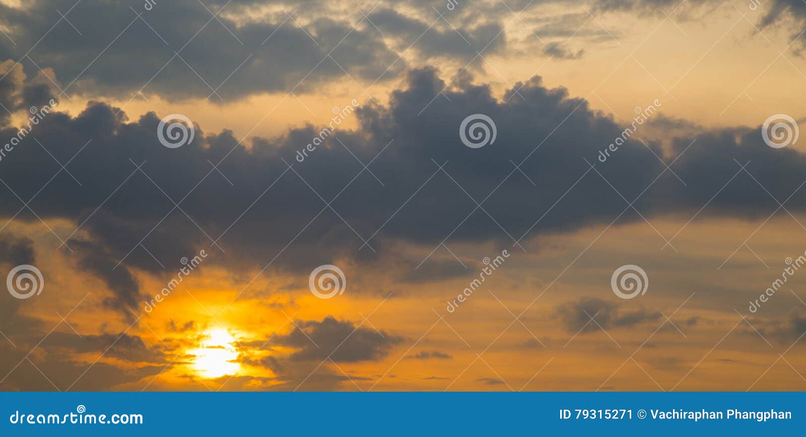 Evening sky and sun stock image. Image of dusk, twilight - 79315271
