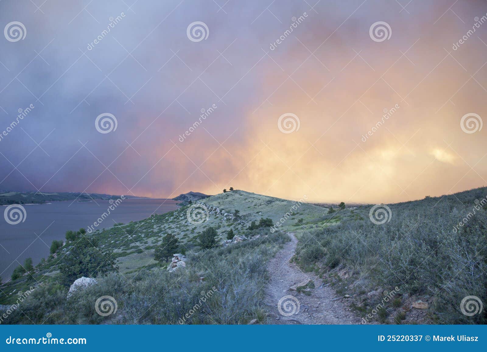 Sky and the Sun Obsured by Wildfire Smoke Stock Image - Image of range ...