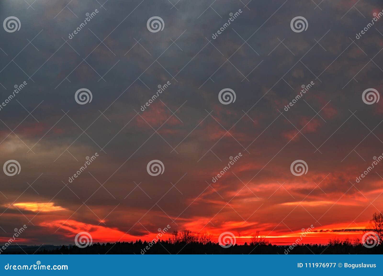 Sky with Sun Setting Behind the Clouds. Stock Image - Image of evening ...