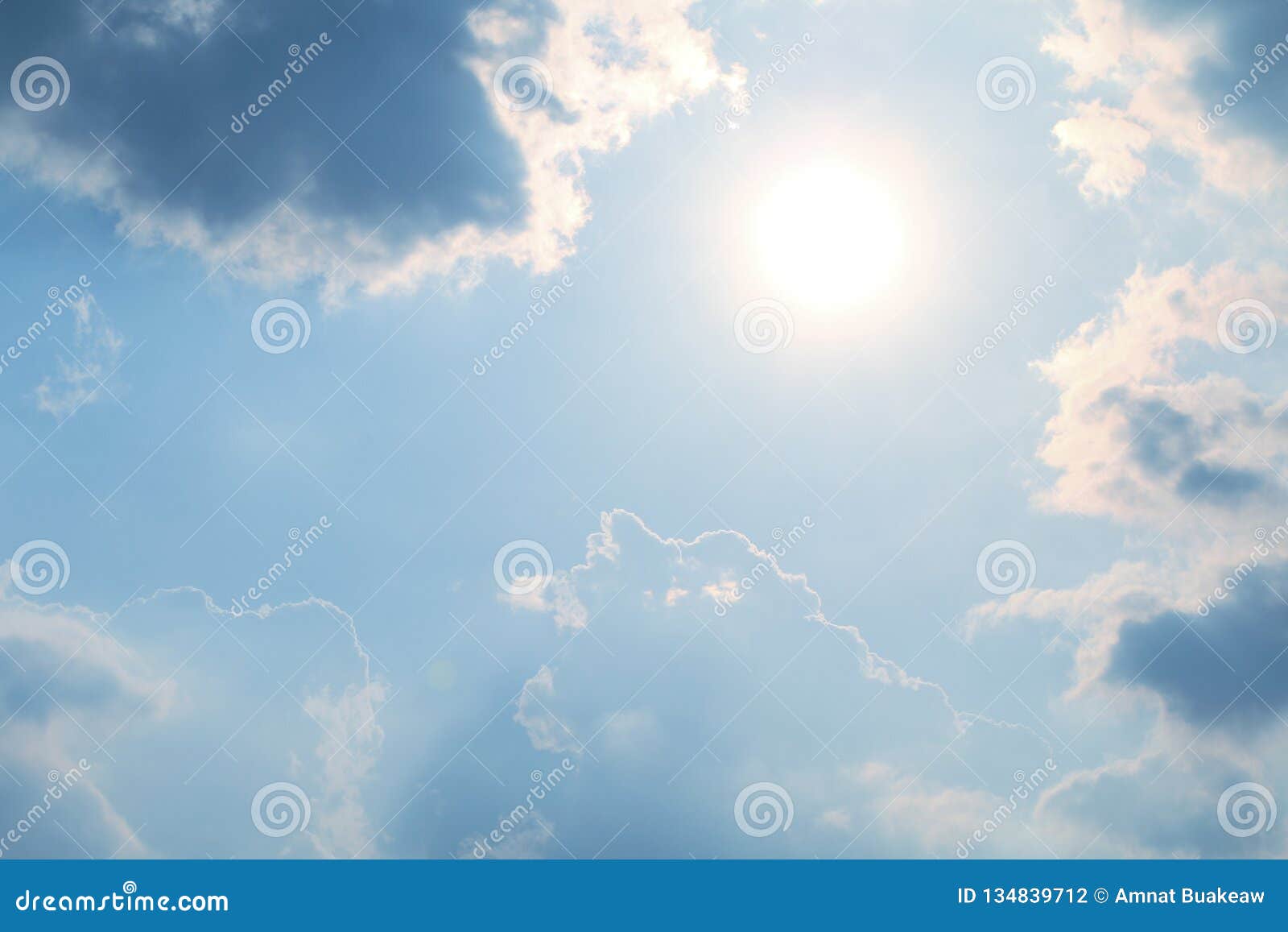 Sky Sun Shine, Sky and Sunlight, Bright Sky Clear, Beautiful Light of ...
