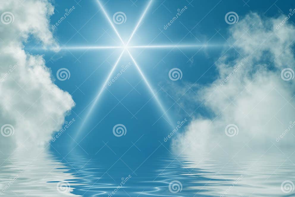 Sky, sun and water stock photo. Image of nature, horizon - 7907368