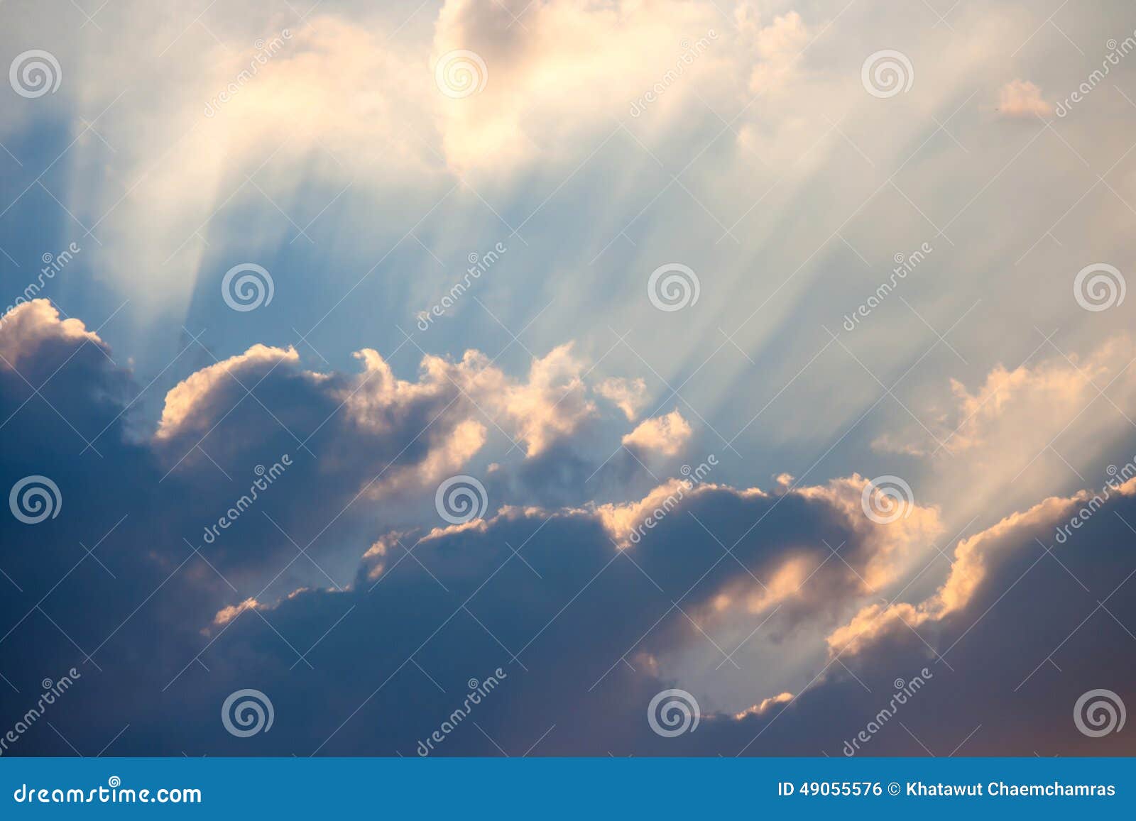 Sky with sunray stock photo. Image of landscape, beautiful - 49055576