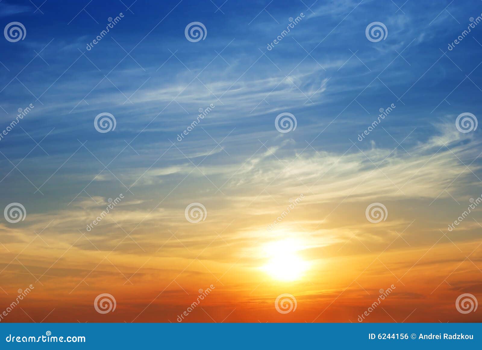The sky. Sunrise stock photo. Image of colored, summer - 6244156