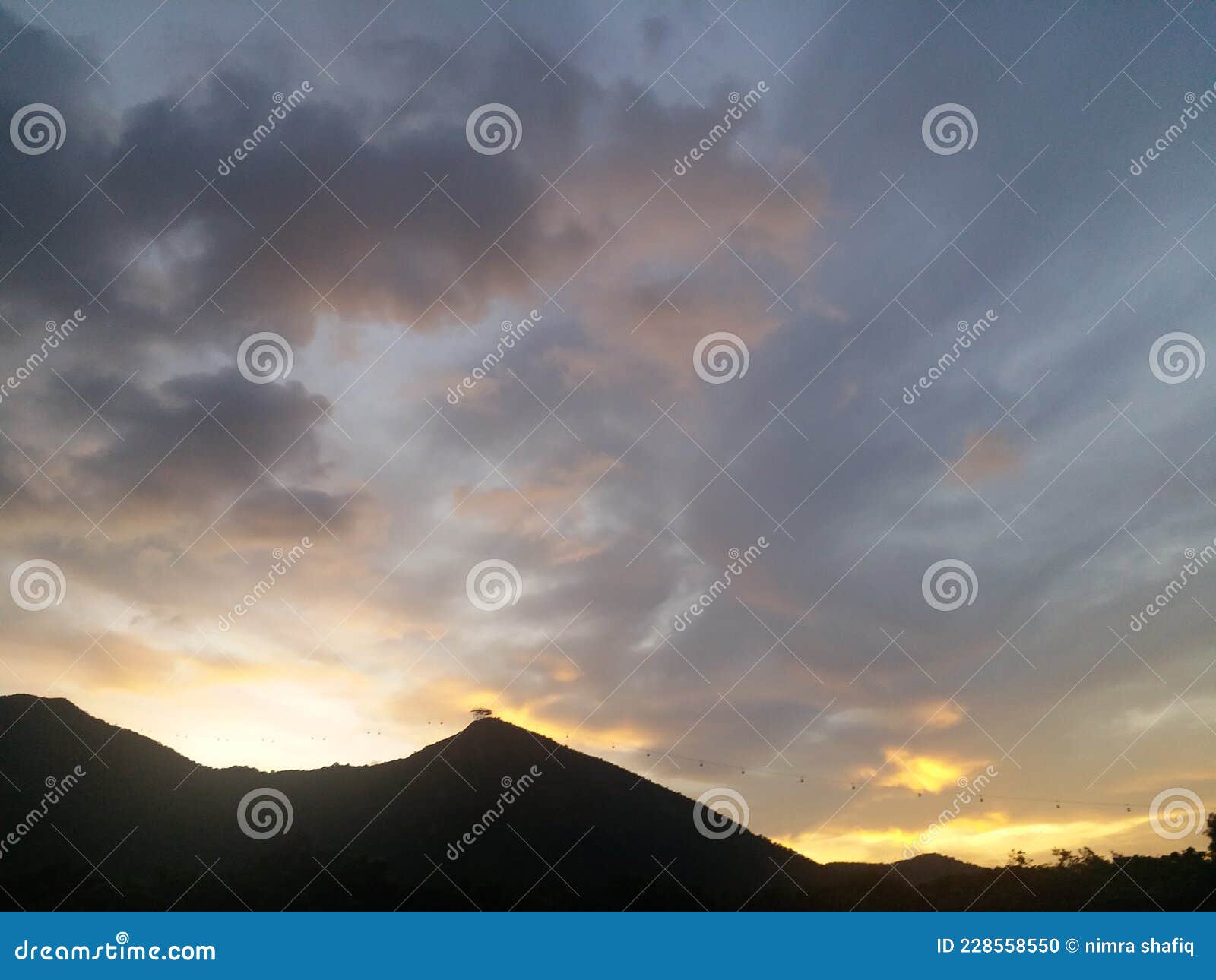 The Sky Sunset Coulds Good Looking Stock Photo - Image of horizon ...
