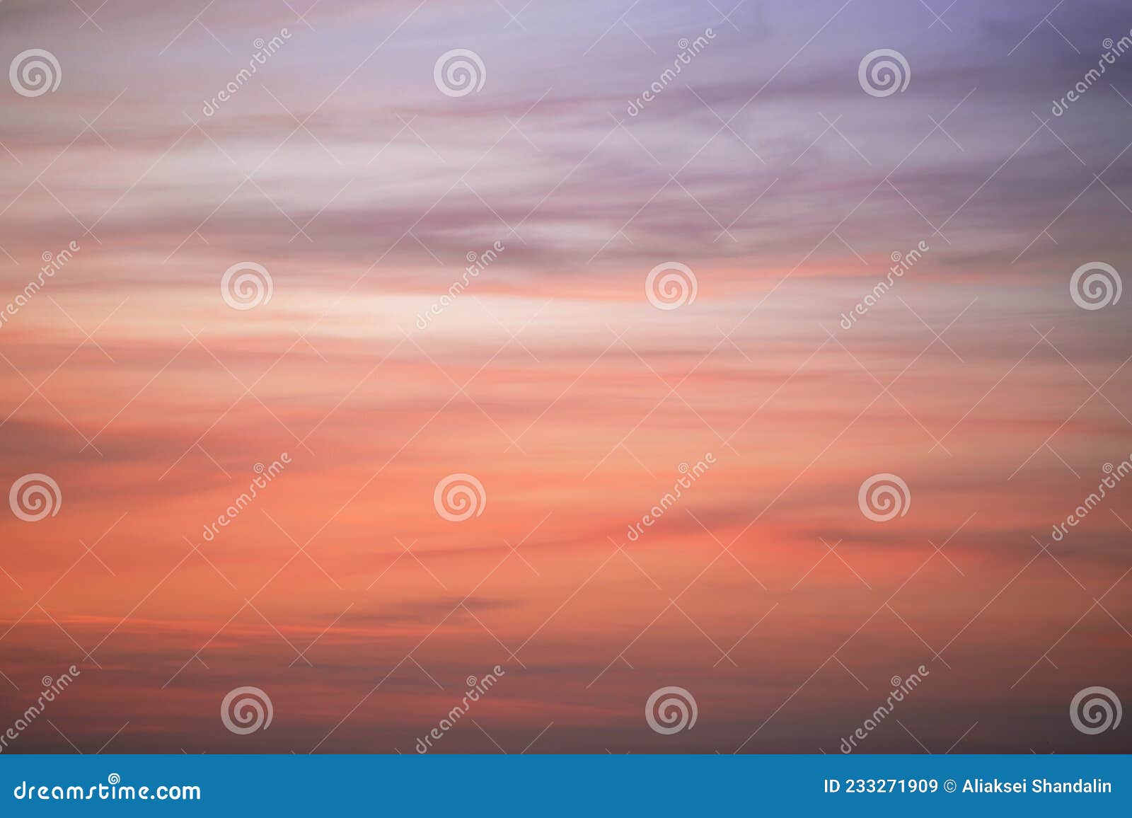 The Sky at Sunset with Feather Clouds. Stock Image - Image of movement ...