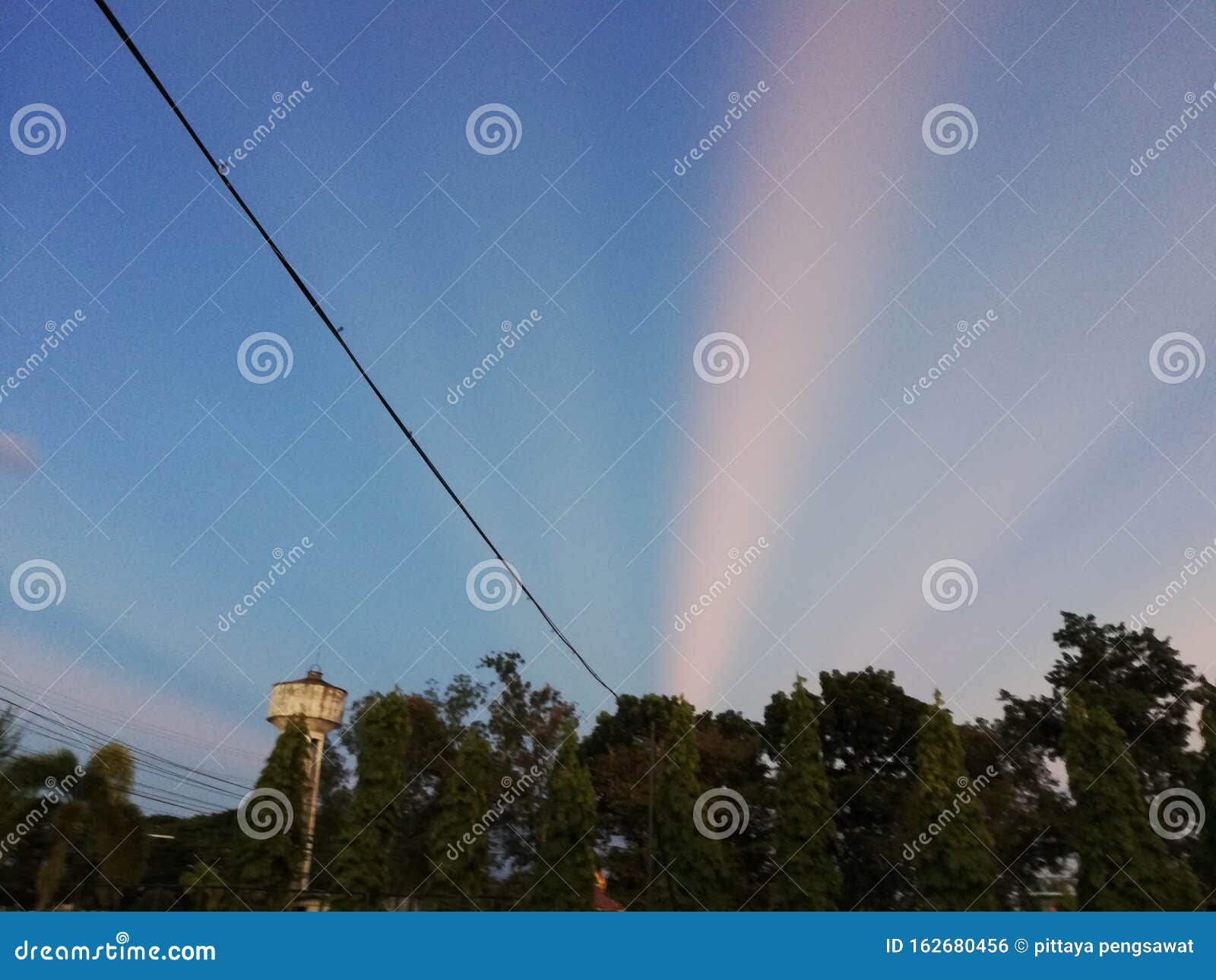 Sky and sunset stock photo. Image of color, blue, sunset - 162680456