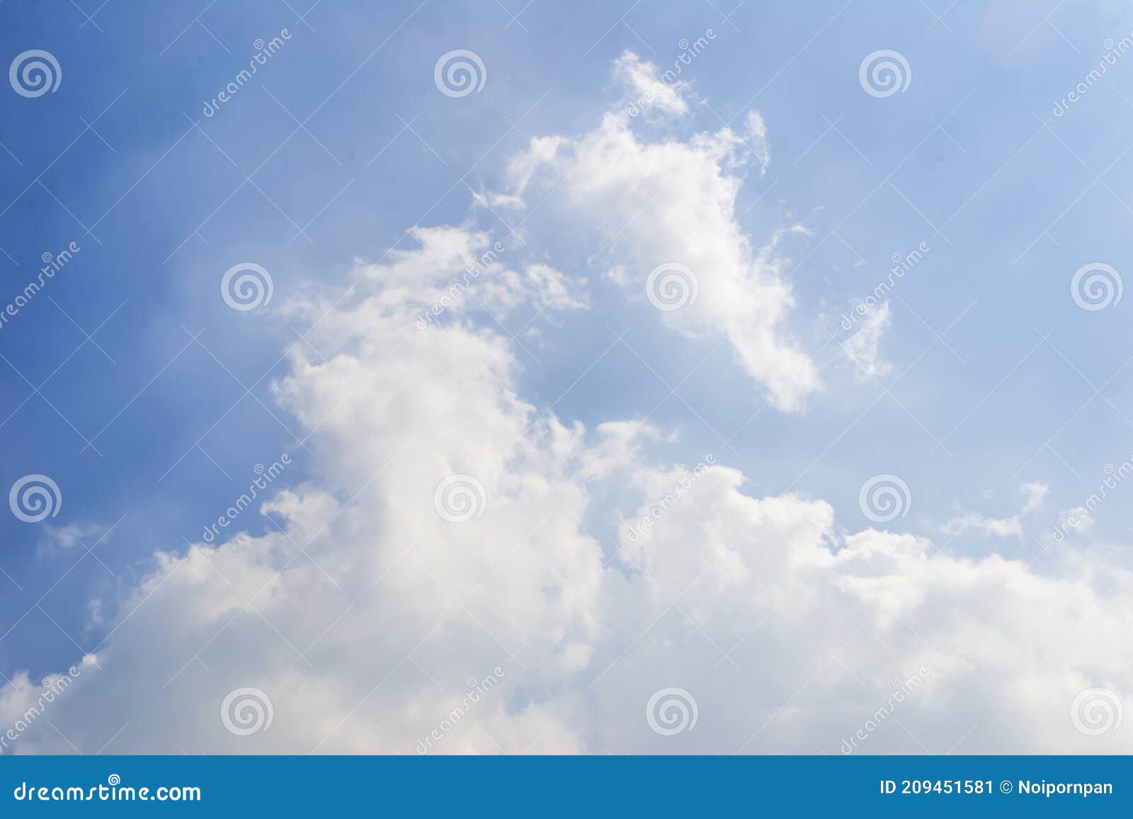Sky with Swan-head-shaped Clouds Background Stock Image - Image of swan ...