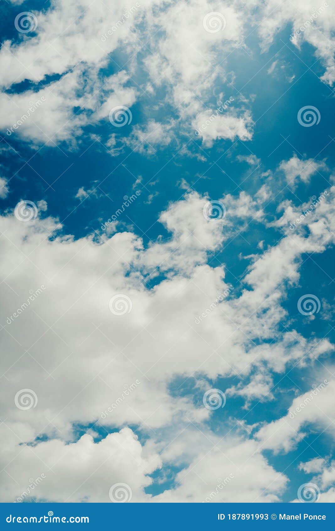 Sky Texture with White Clouds Stock Image - Image of naturalized ...