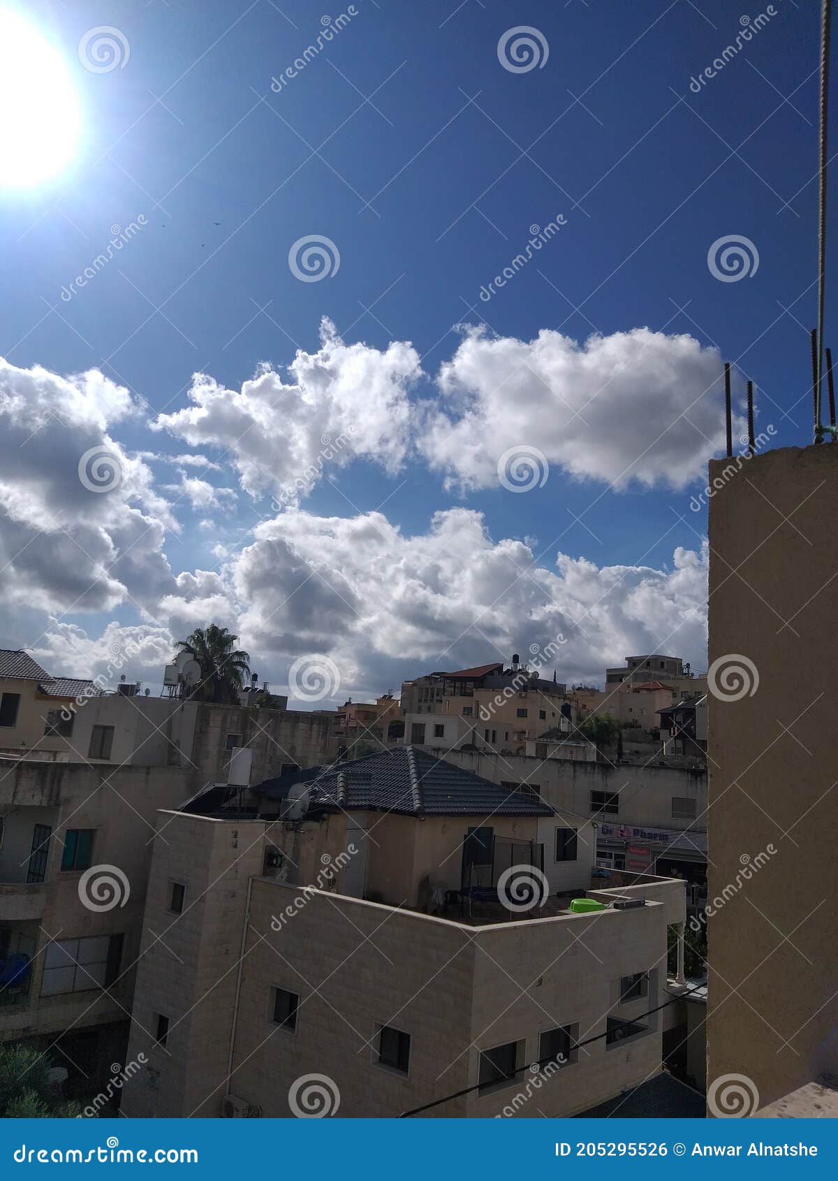 Sky Time Nice View of Clouded Nice Sun Stock Photo - Image of cloud ...