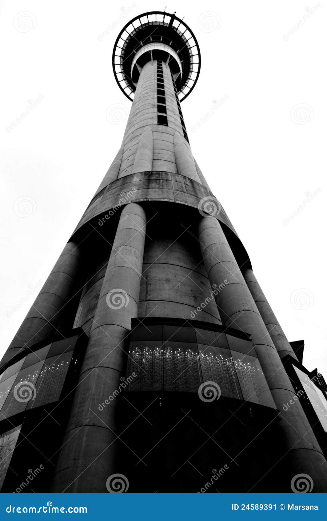 Sky Tower stock image. Image of skycraper, zealand, tall - 24589391