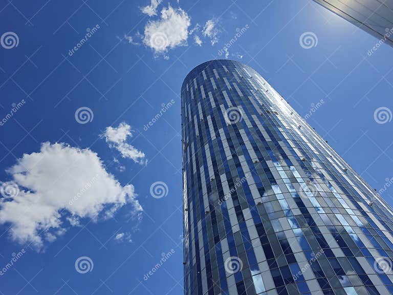 Sky Tower Building in Bucharest Stock Photo - Image of bucharest ...