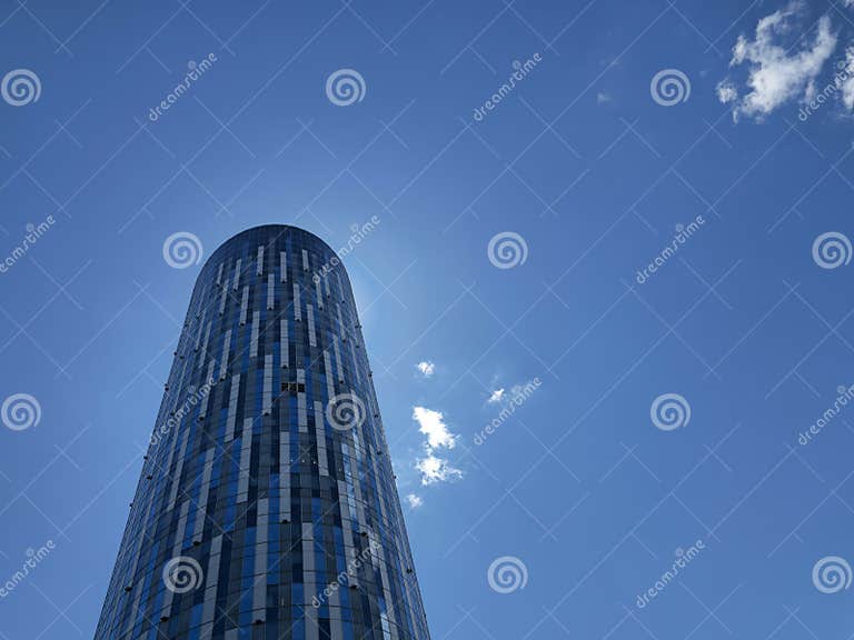 Sky Tower Building in Bucharest Stock Photo - Image of tower ...
