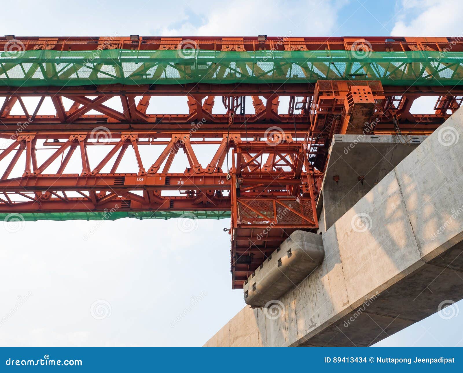 Sky Train Construction Site Stock Photo - Image of build, concrete ...