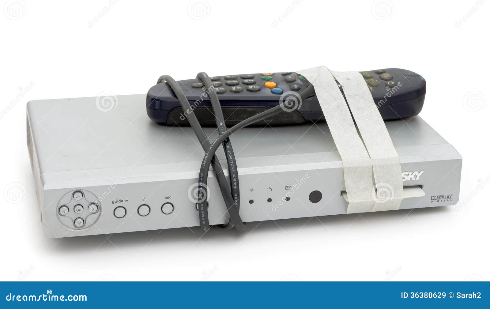 SKY TV - Old Decoder Box Etc Being Returned, Unwanted Editorial Stock ...