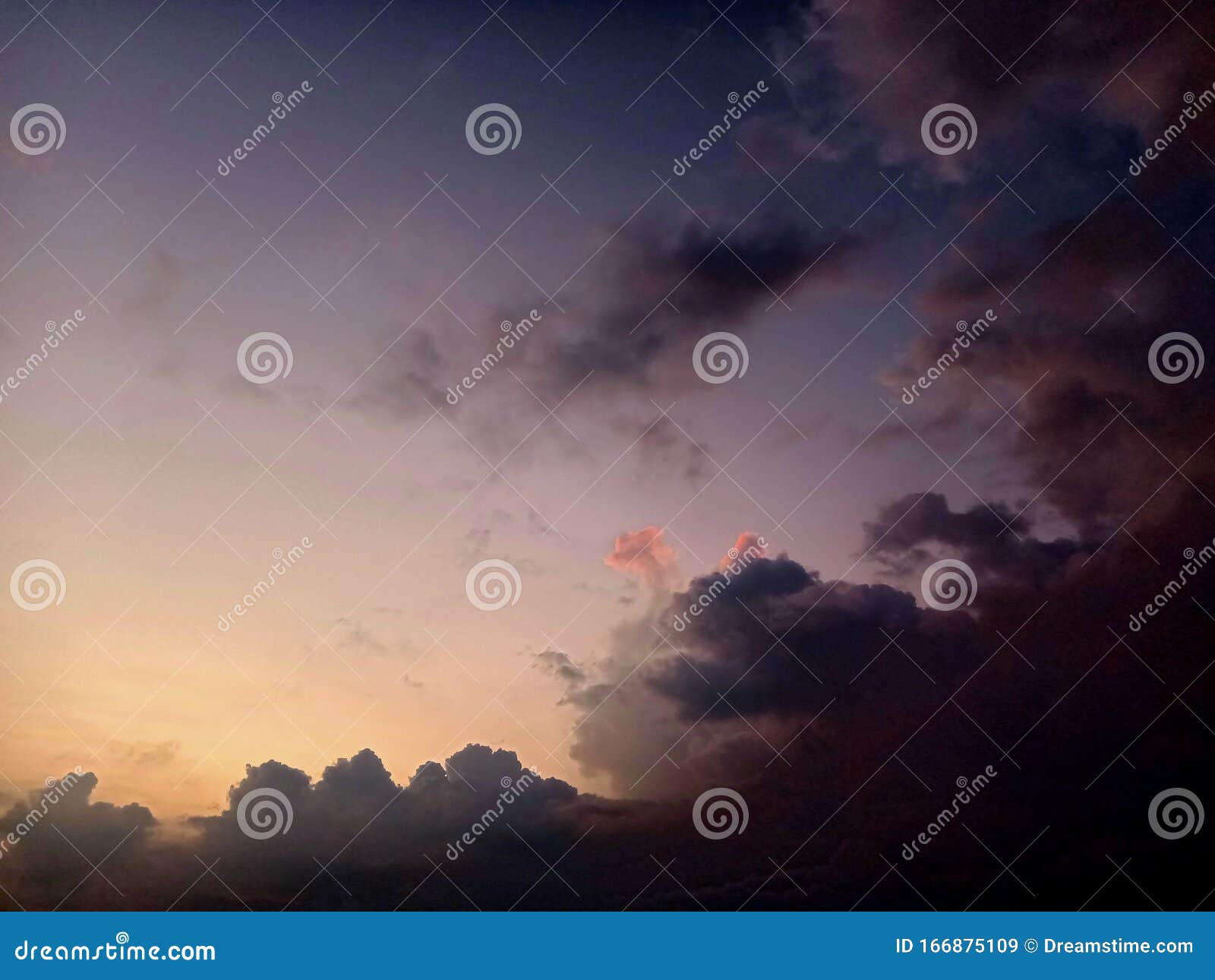 Sky during the Twilight Period Stock Image - Image of period, blue ...