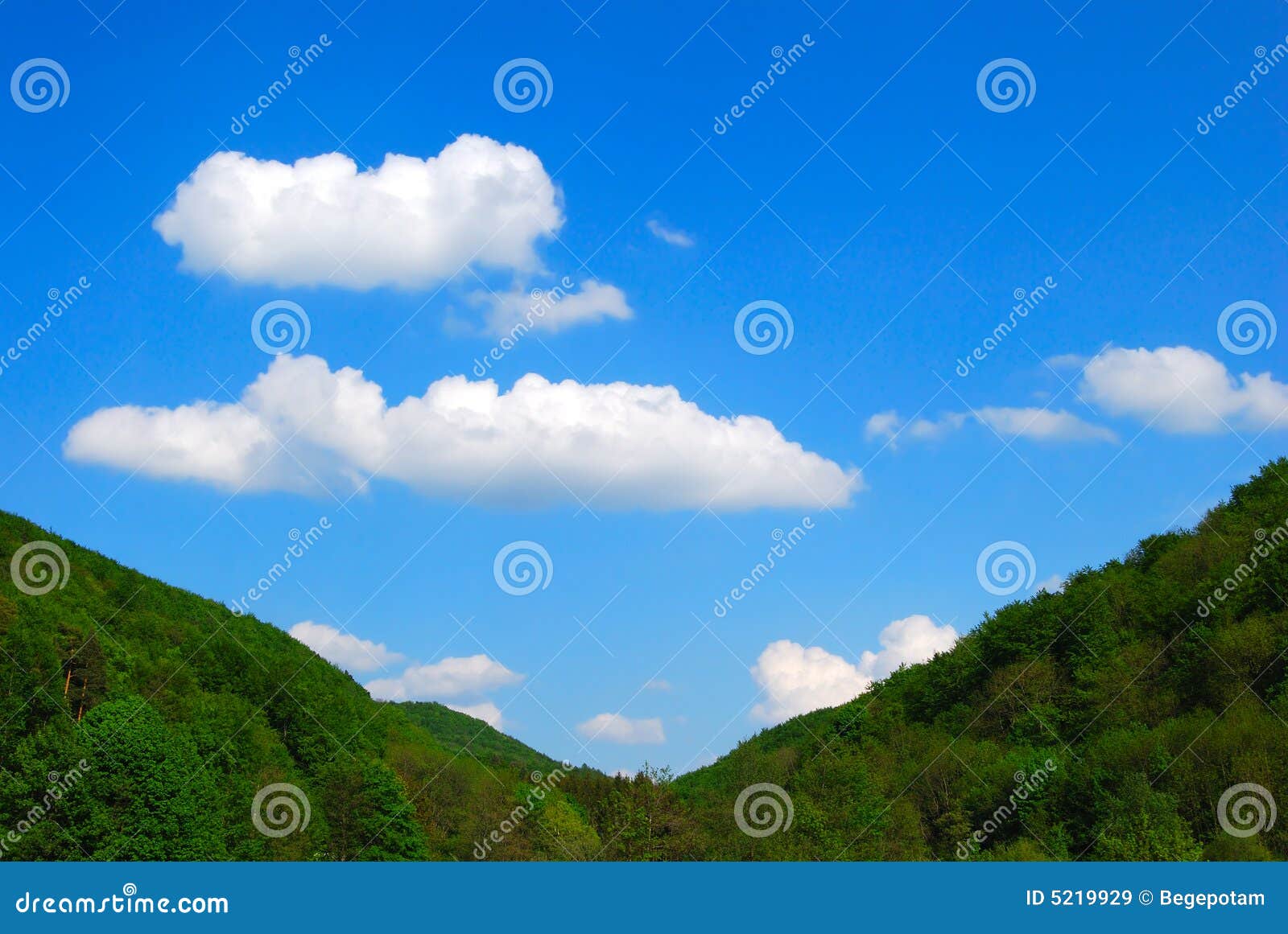 Sky between two hills stock image. Image of environmental - 5219929