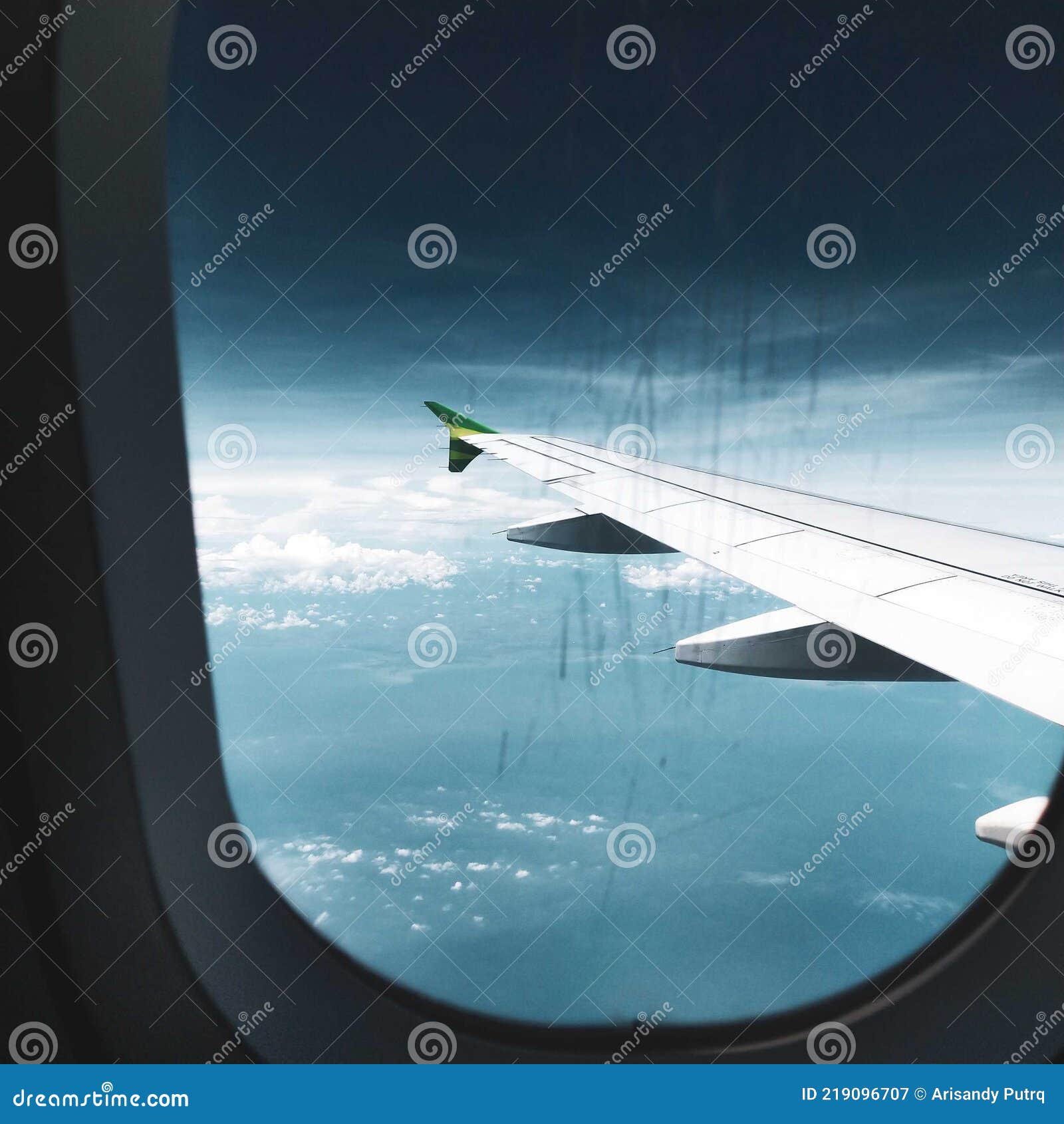 The sky view from airplane stock image. Image of earth - 219096707