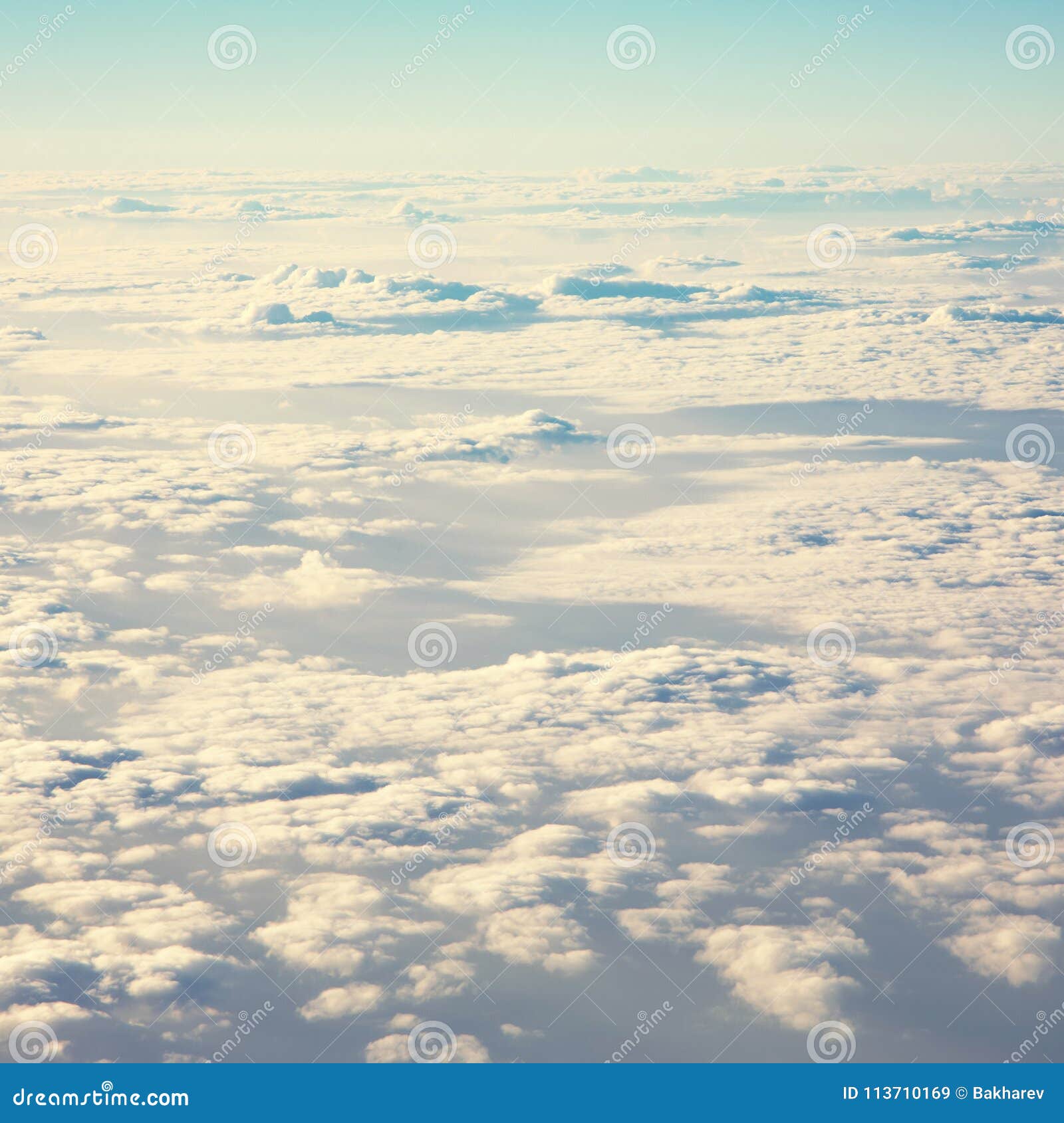 Sky view with clouds stock image. Image of skyline, plane - 113710169