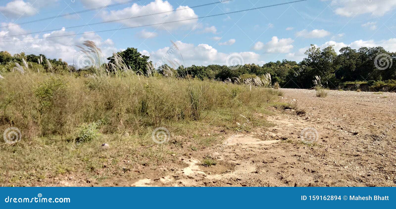 Sky View from Beautiful River Bank Stock Photo - Image of grass ...