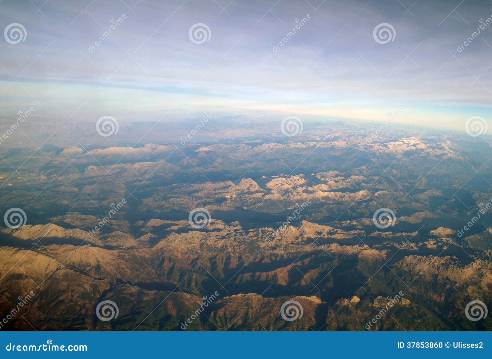 Sky view of earth. stock photo. Image of destination - 37853860