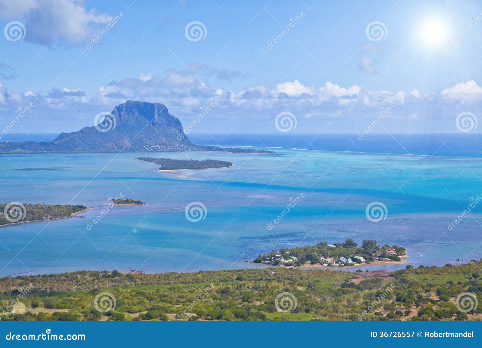 Sky View Mauritius stock image. Image of climate, indian - 36726557