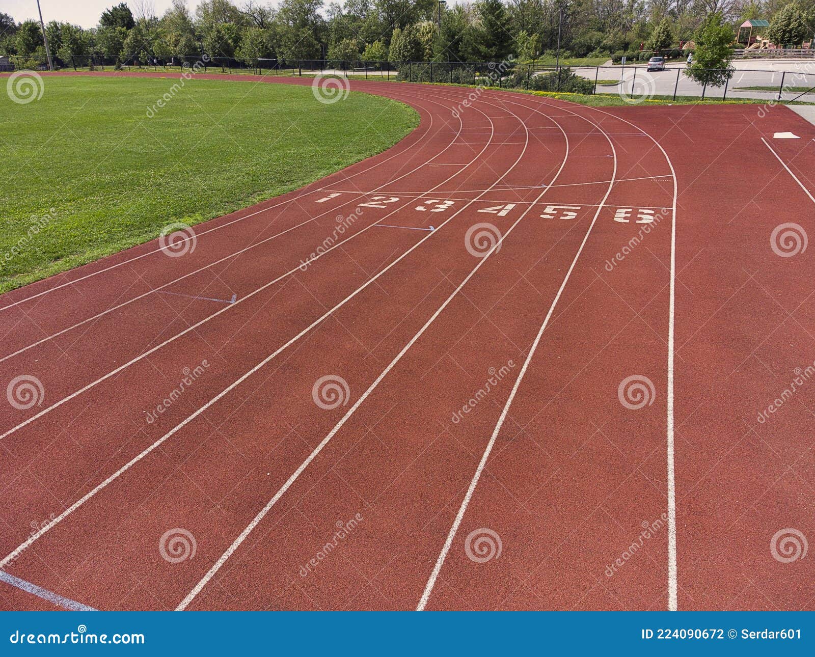 Sky view of a racetrack stock photo. Image of line, race - 224090672