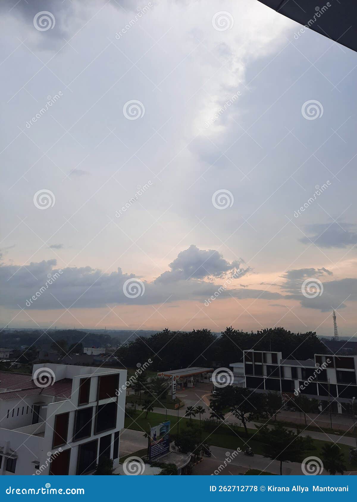 Sky View from Rooftop Campus. Stock Photo - Image of view, campus ...