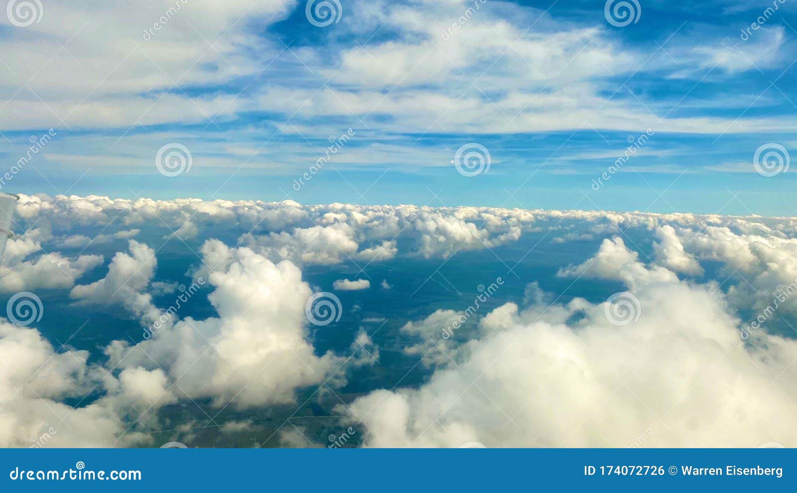 Sky View through Window of Jet Stock Photo - Image of nature, heaven ...