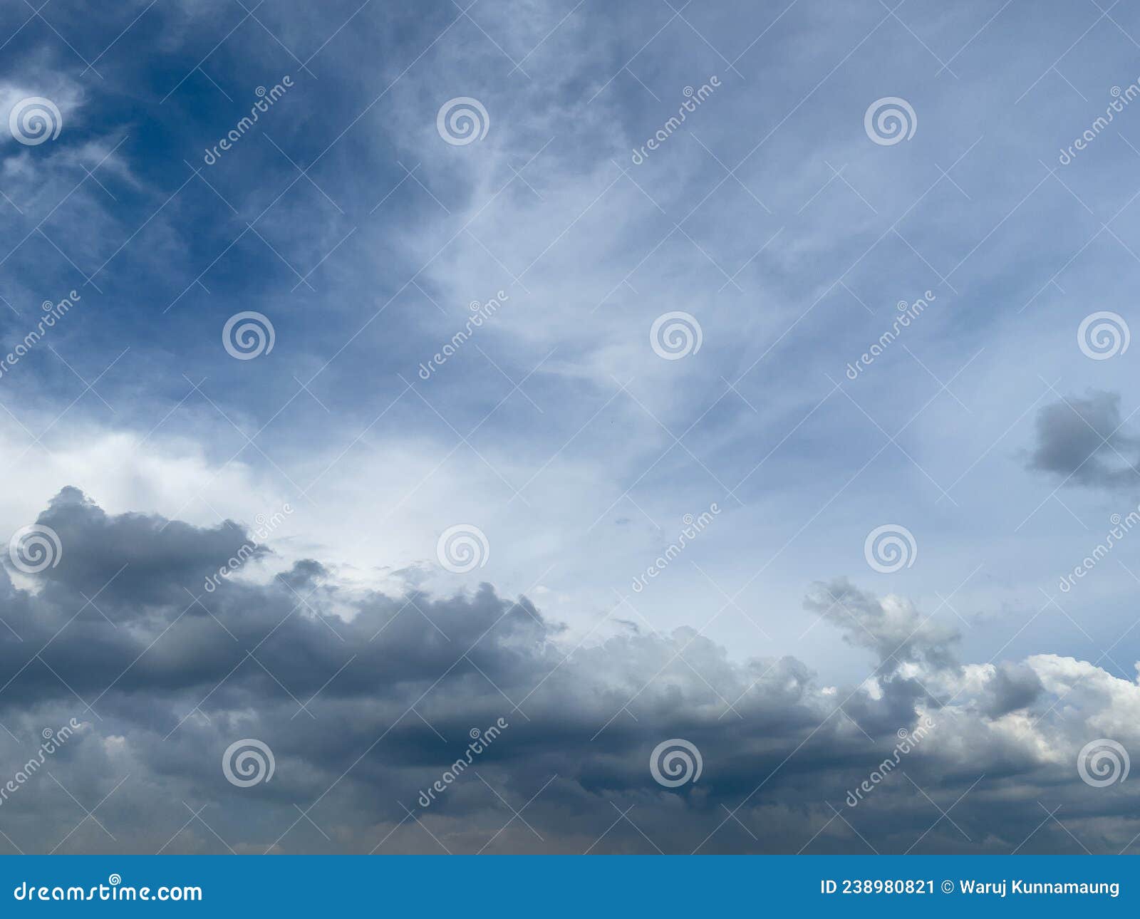 The Sky Was Overcast with Rain Clouds. Stock Image - Image of sunlight ...