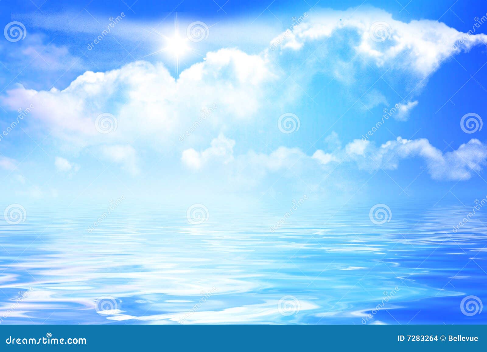 Sky and water stock photo. Image of cloudy, environment - 7283264