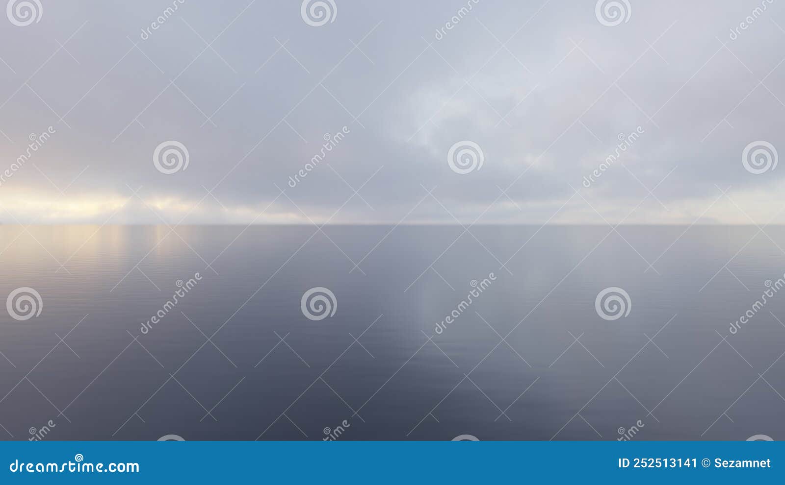 Sky and Water Reflection Rain Clouds Evening Over Water Stock ...