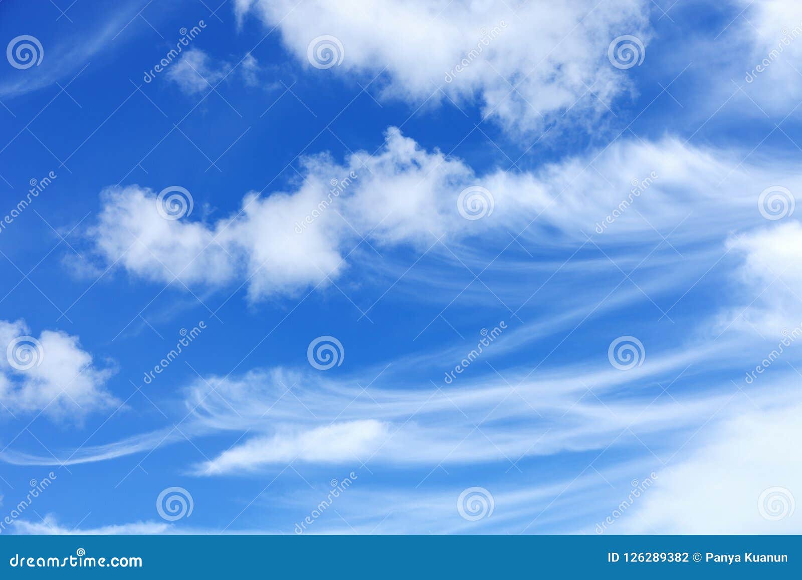 Sky and White Cloud ,Good Weather Day Background. Stock Photo - Image ...