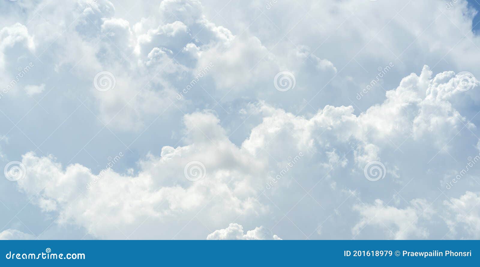 Sky with White Clouds Pattern Background. Sky and Clouds in Daylight ...