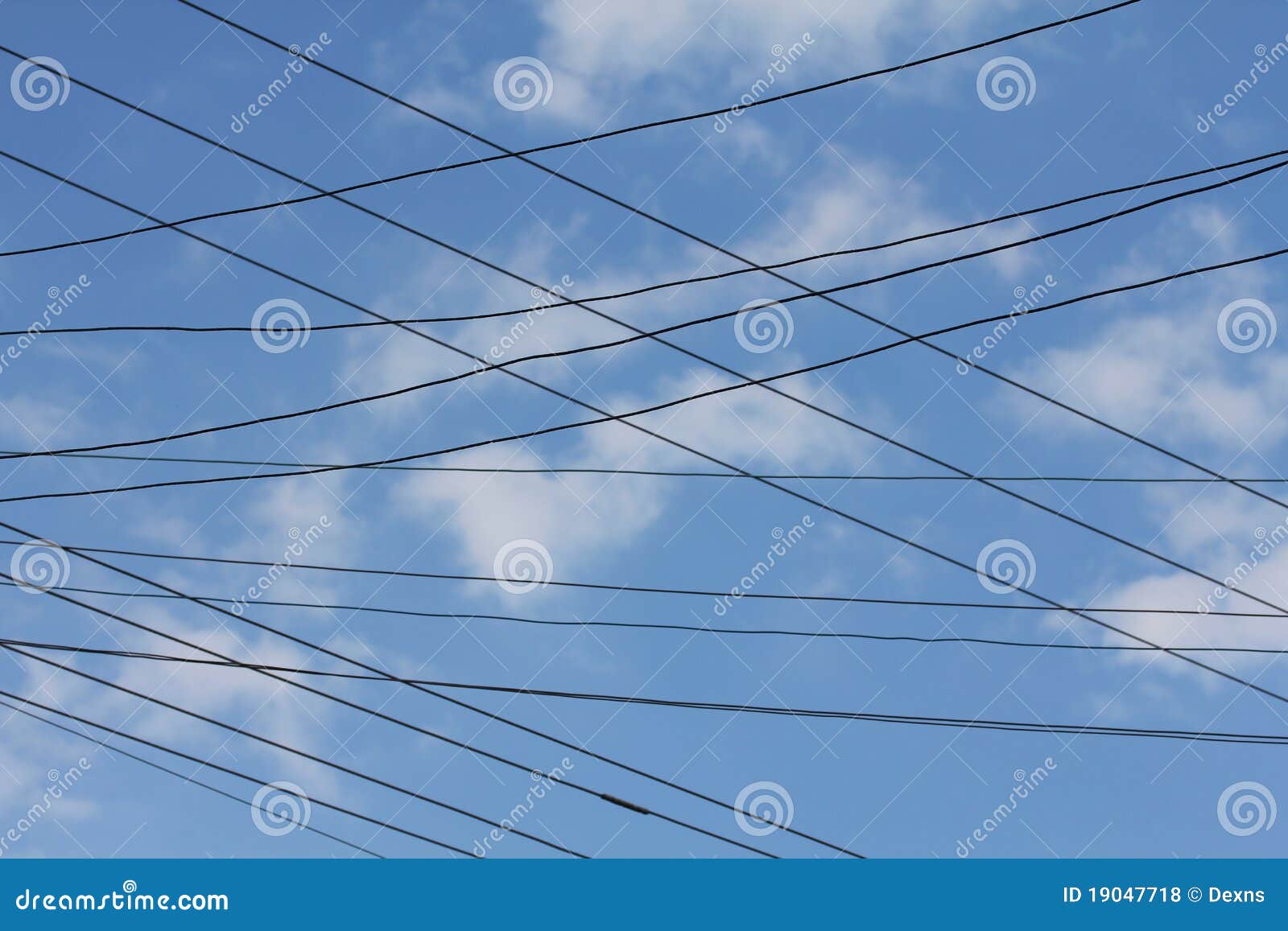 Sky with wire stock photo. Image of wire, nature, white - 19047718