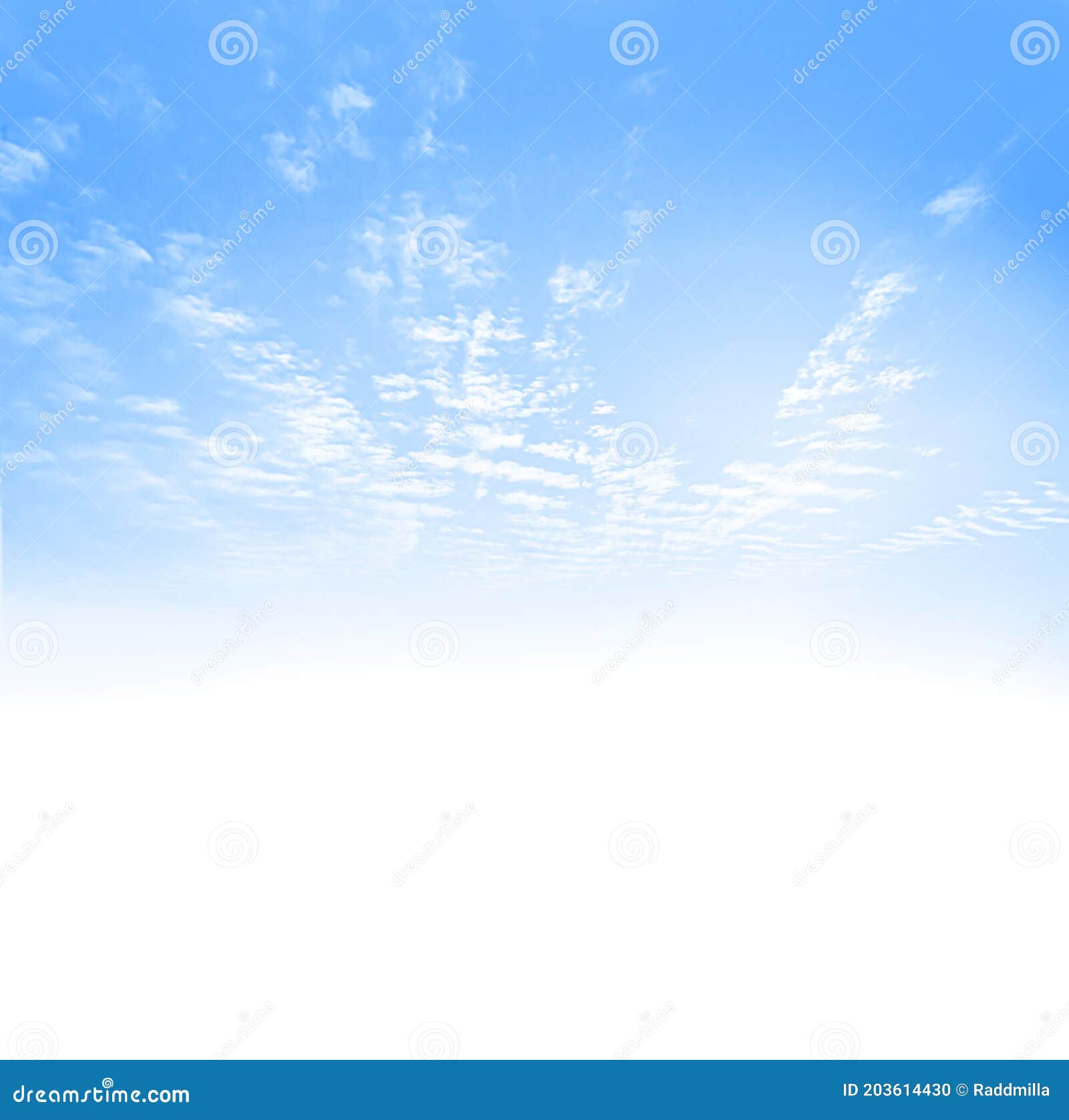 Sky with wispy clouds stock photo. Image of space, meteorology - 203614430
