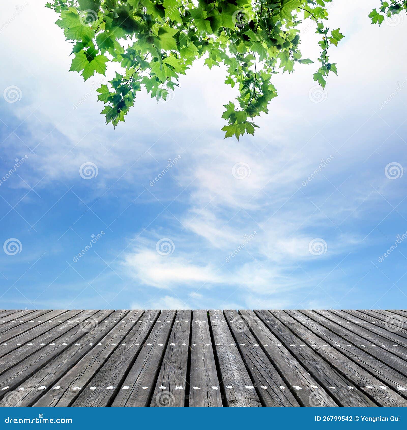 Wooden Platform And Bamboo Texture Background Royalty-Free Stock Image ...